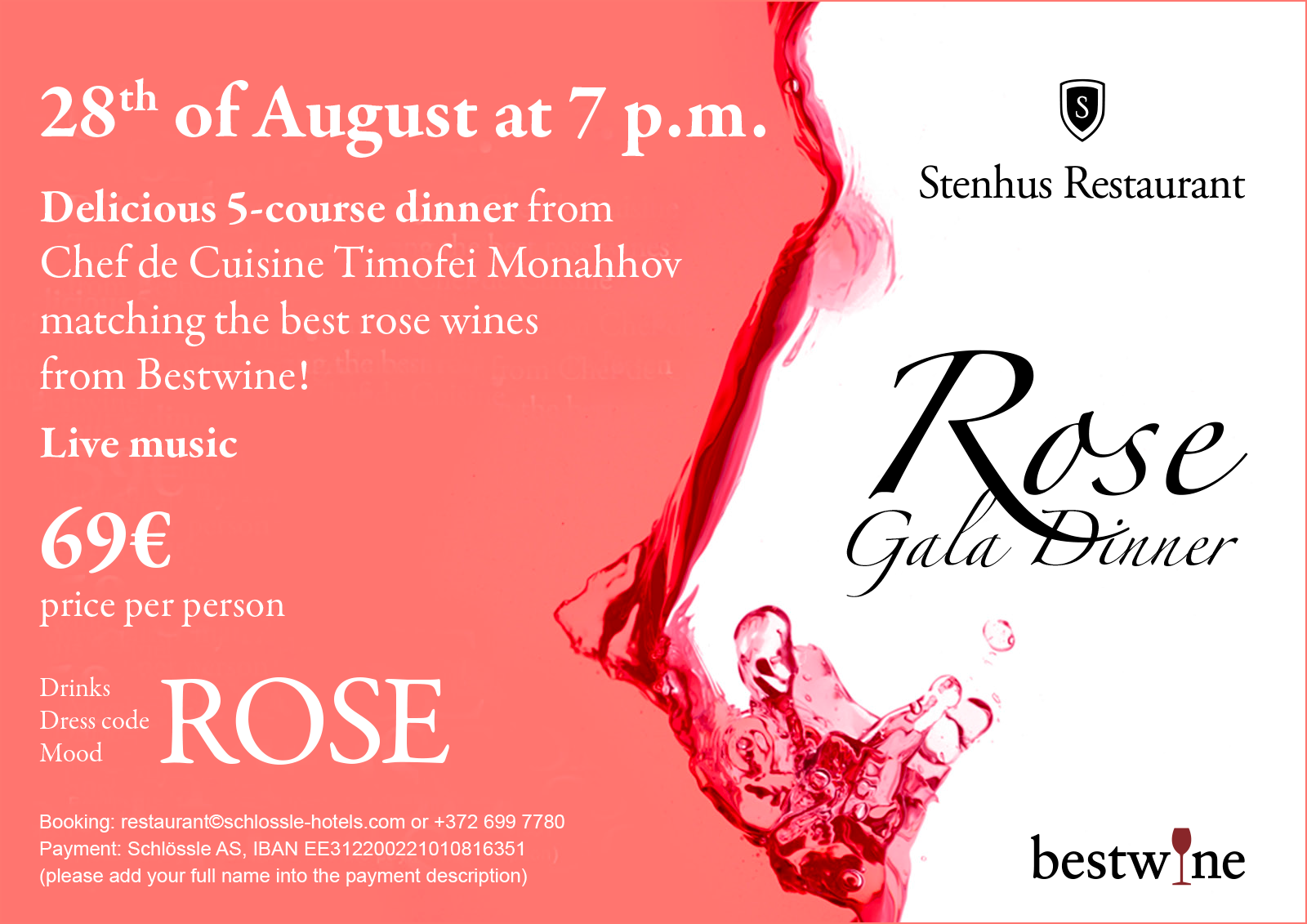 Rose Gala Dinner at Restaurant Stenhus – American Chamber of Commerce ...